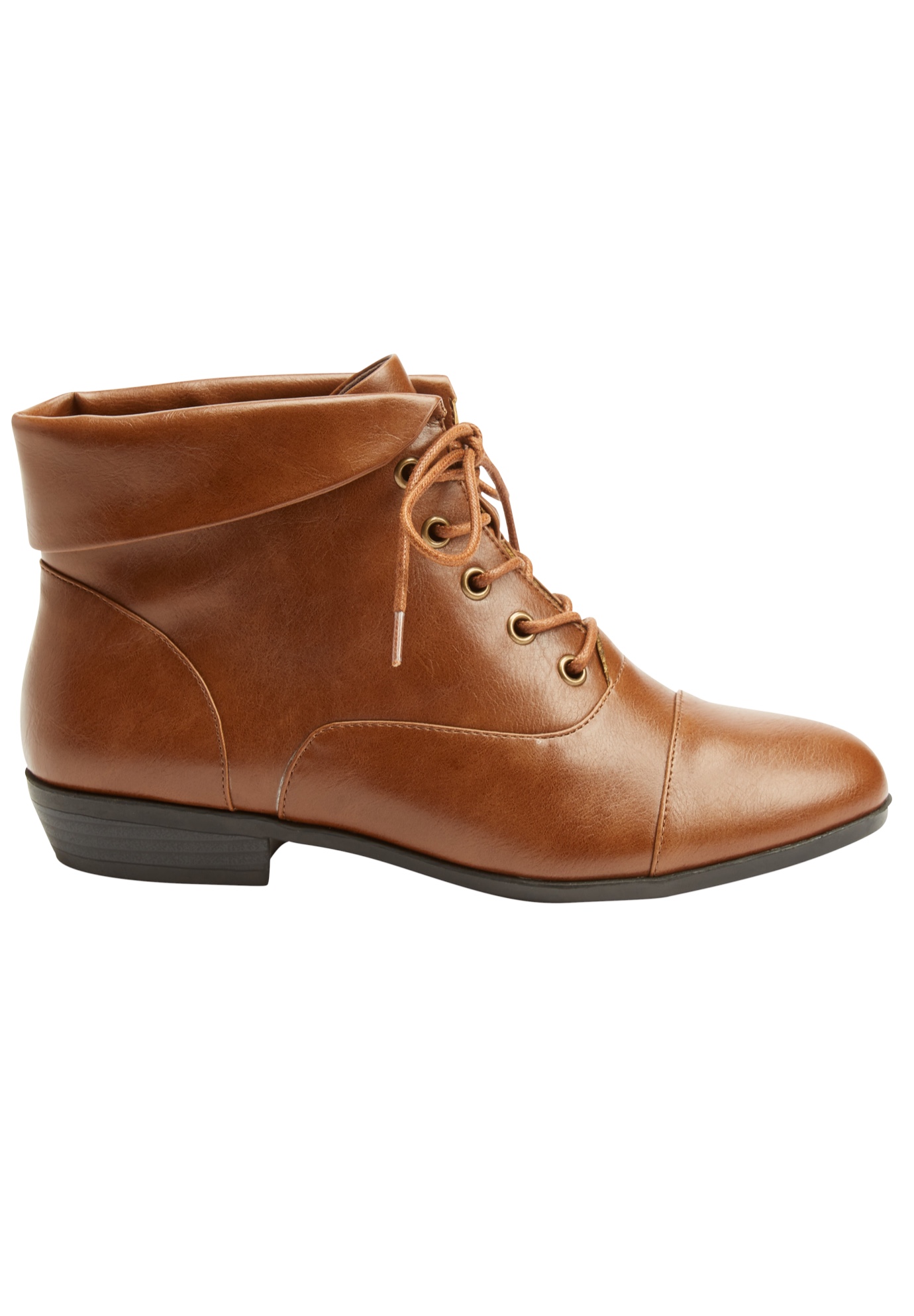 Comfortview Women's Wide Width The Darcy Bootie Lace Up Ankle Boot | eBay