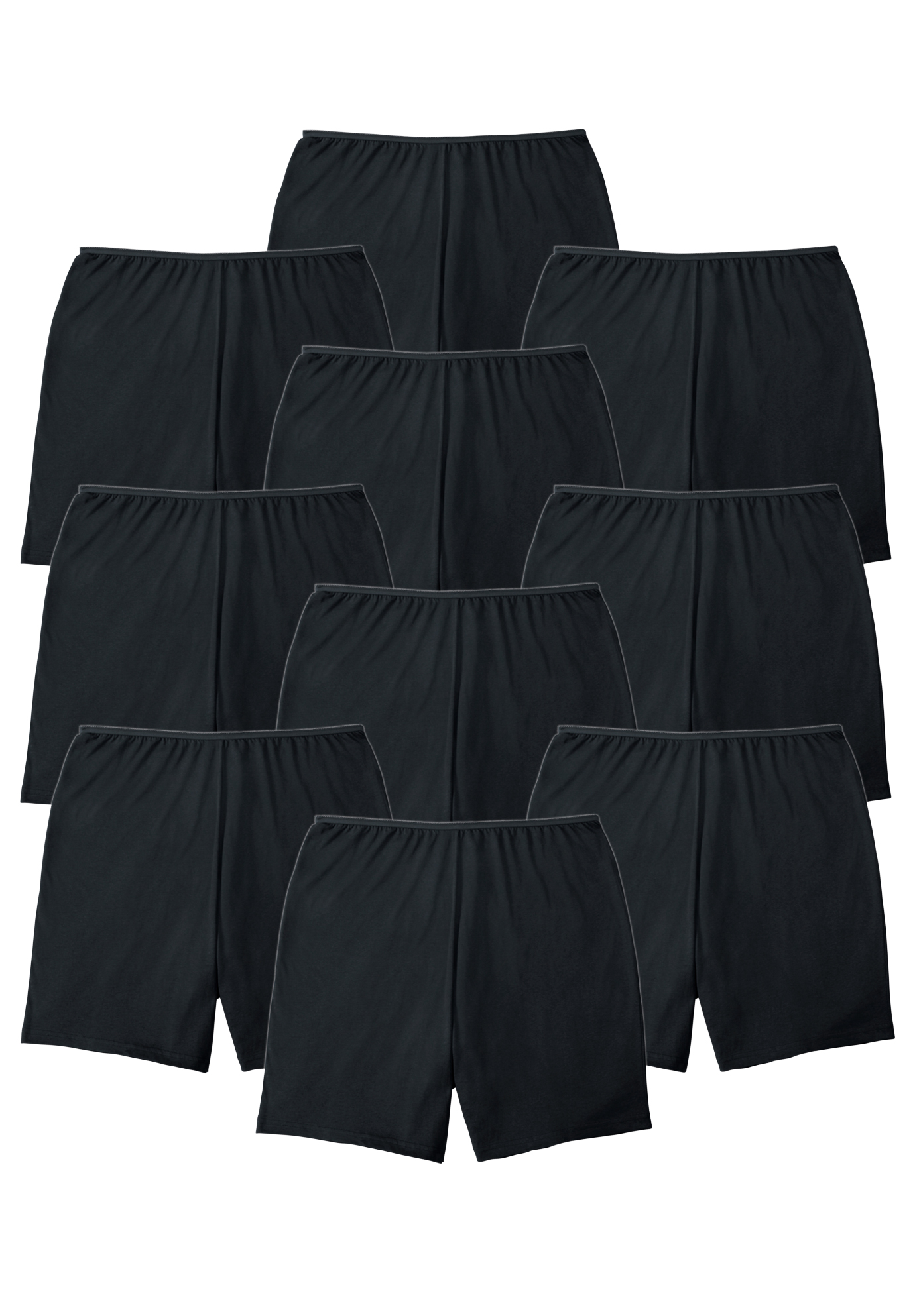 Comfort Choice Women's Plus Size Cotton Boxer 10-Pack Underwear | eBay