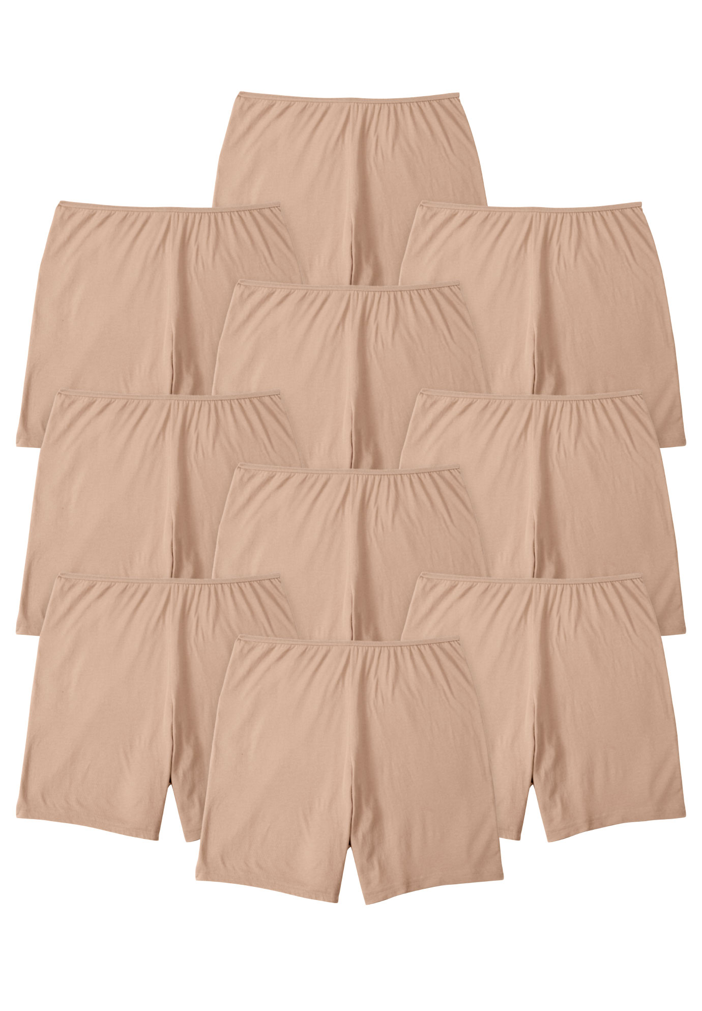 Comfort Choice Women's Plus Size 10-Pack Cotton Boxer Underwear | eBay