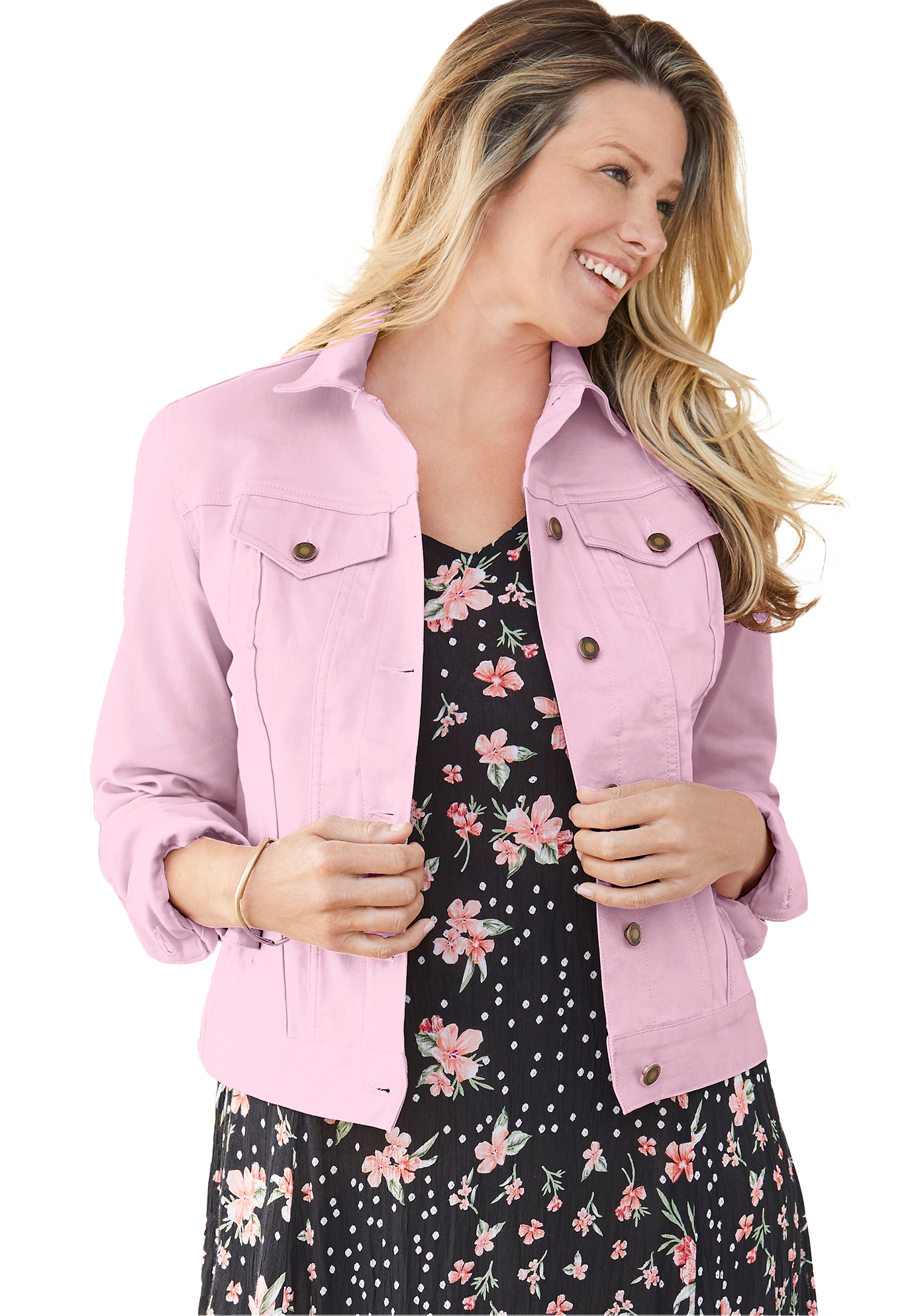 Woman Within Women's Plus Size Stretch Denim Jacket | eBay