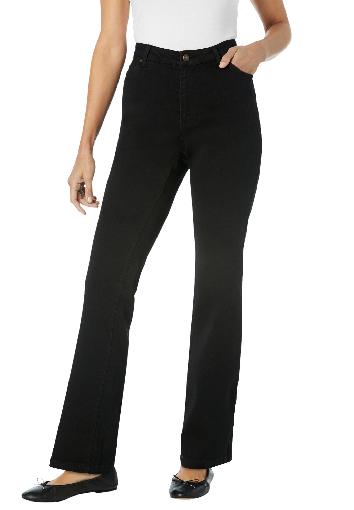 Woman Within Women's Plus Size Comfort Curve Bootcut Jean | eBay