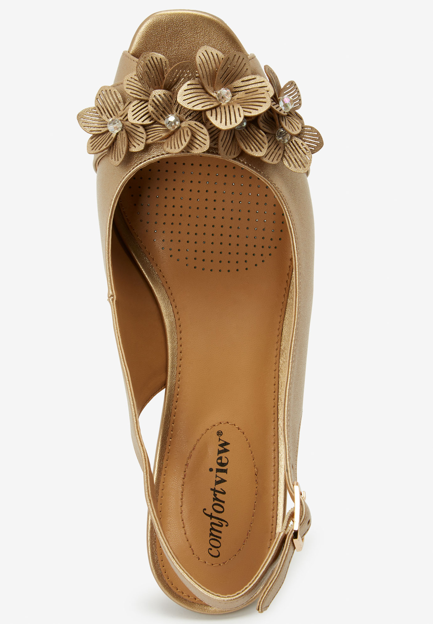 Comfortview Women's Wide Width The Rider Slingback Shoes | eBay