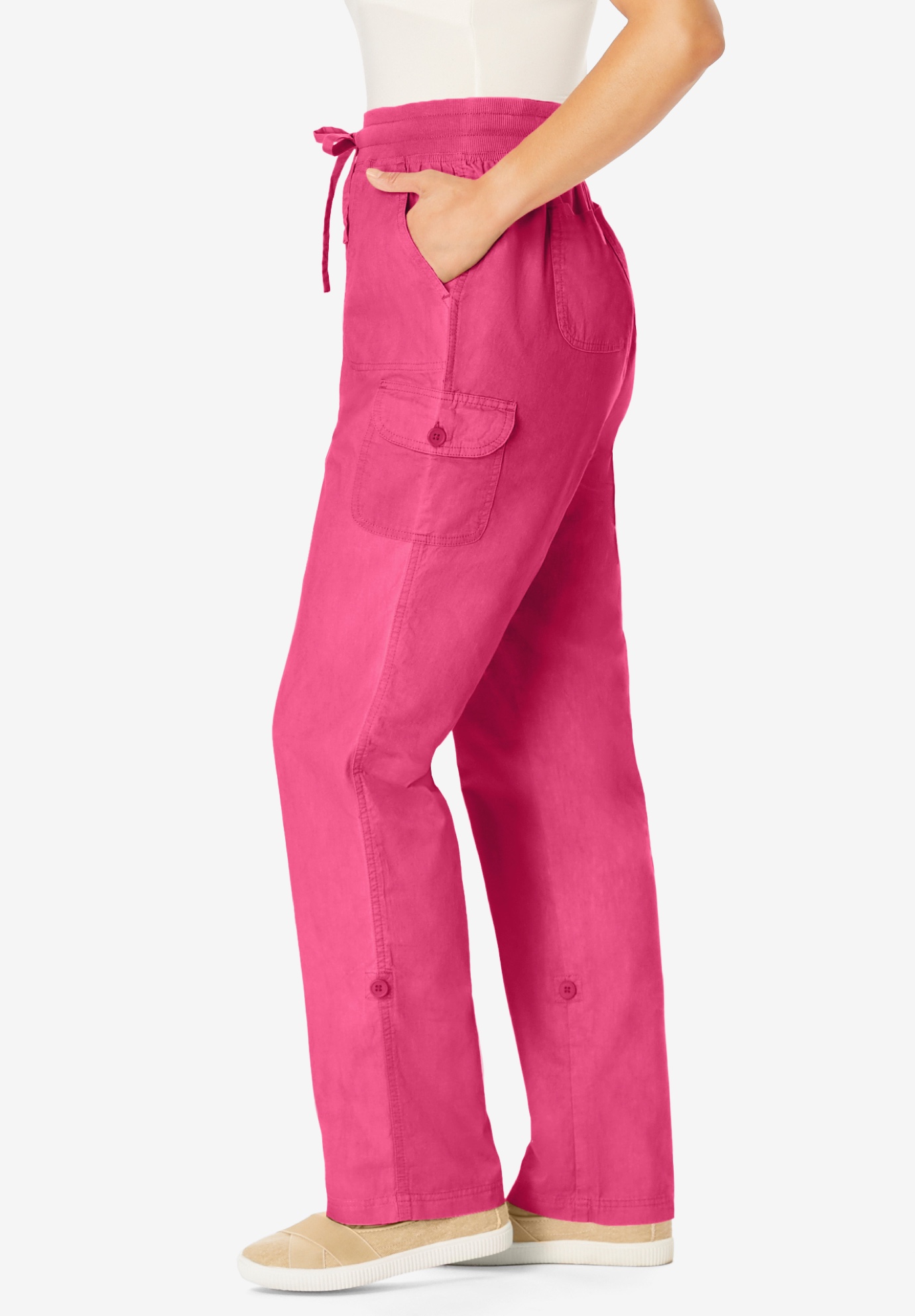 Woman Within Women's Plus Size Convertible Length Cargo Pant | eBay