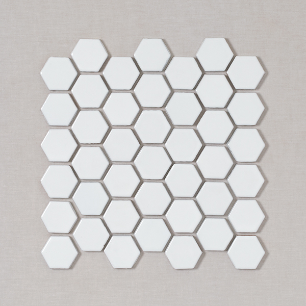2" Hexagon Sheeted | Fireclay Tile