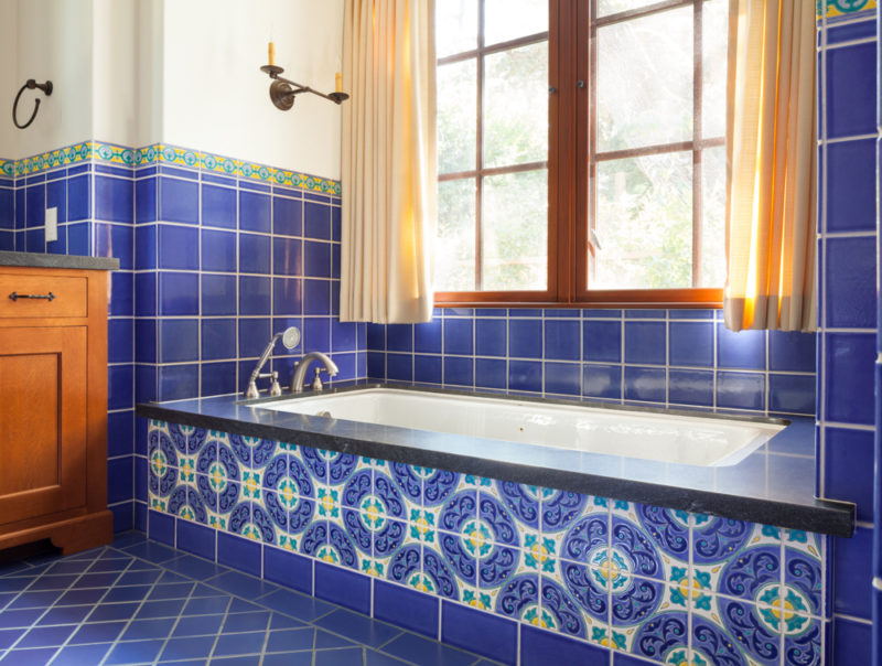 Spanish Colonial Revival Bathroom | Fireclay Tile