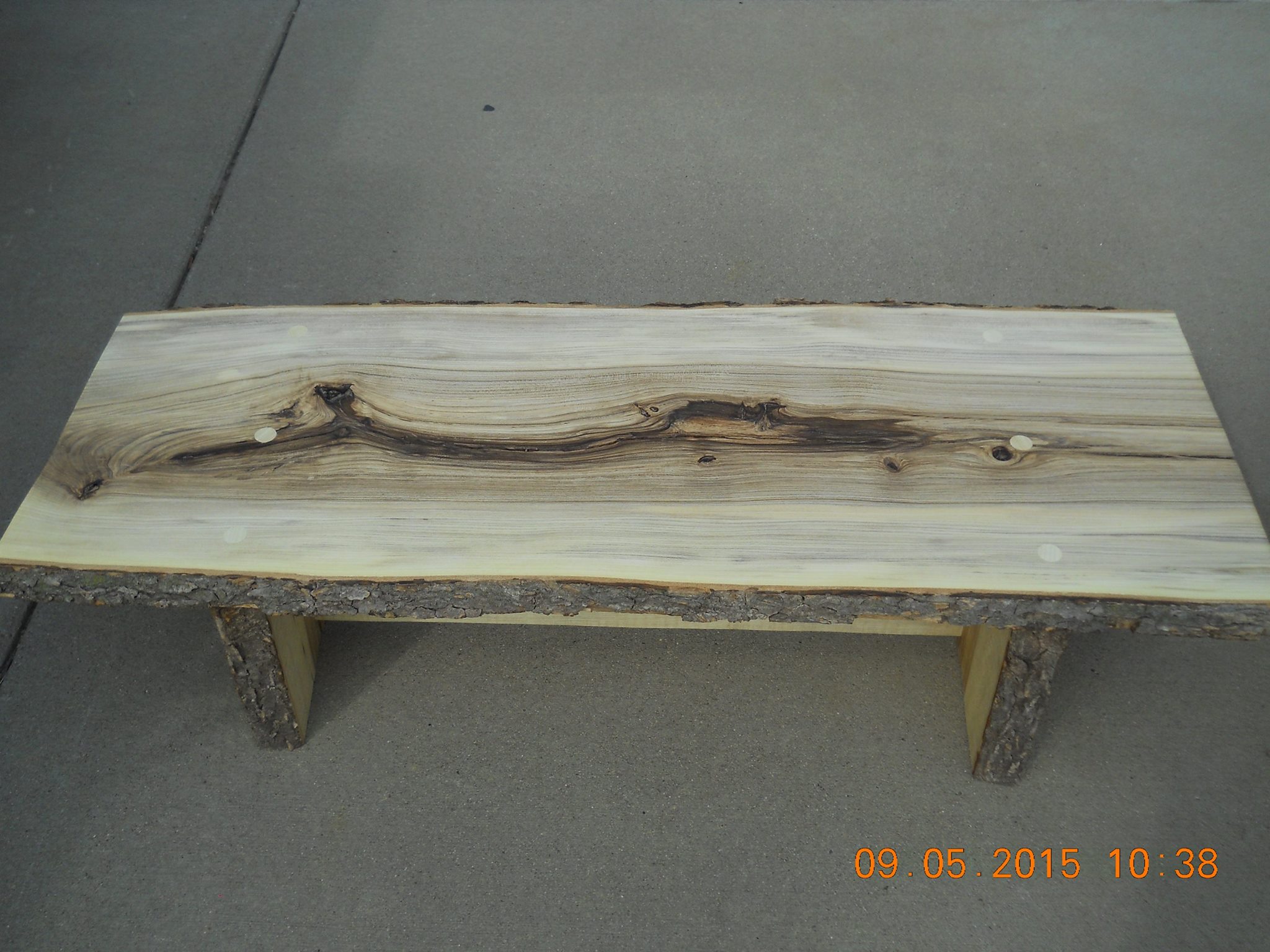 Hackberry wood coffee table - Sioux Falls, South Dakota
