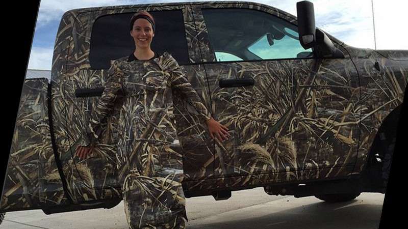 Realtree Snow Camo Truck Wrap