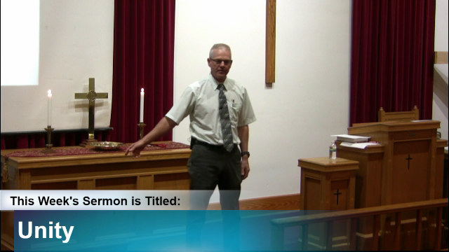Sermon - "Unity" - Full Gospel SDB