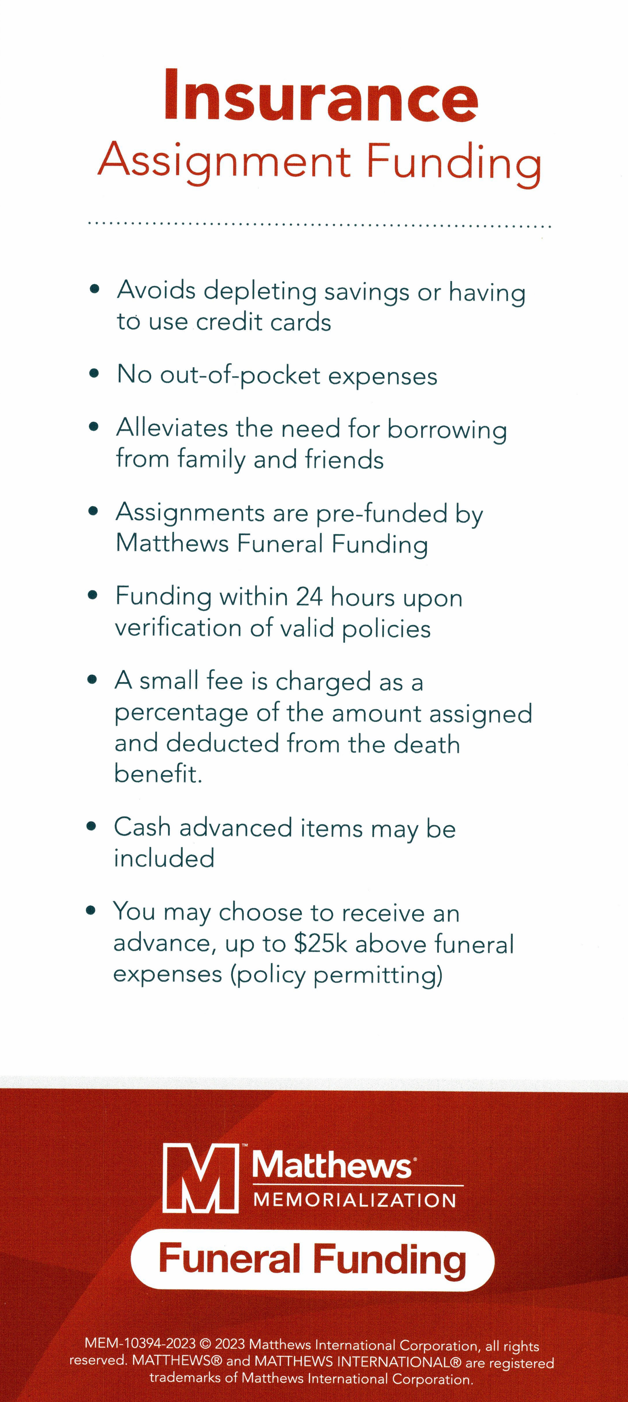 Matthews Funeral Funding