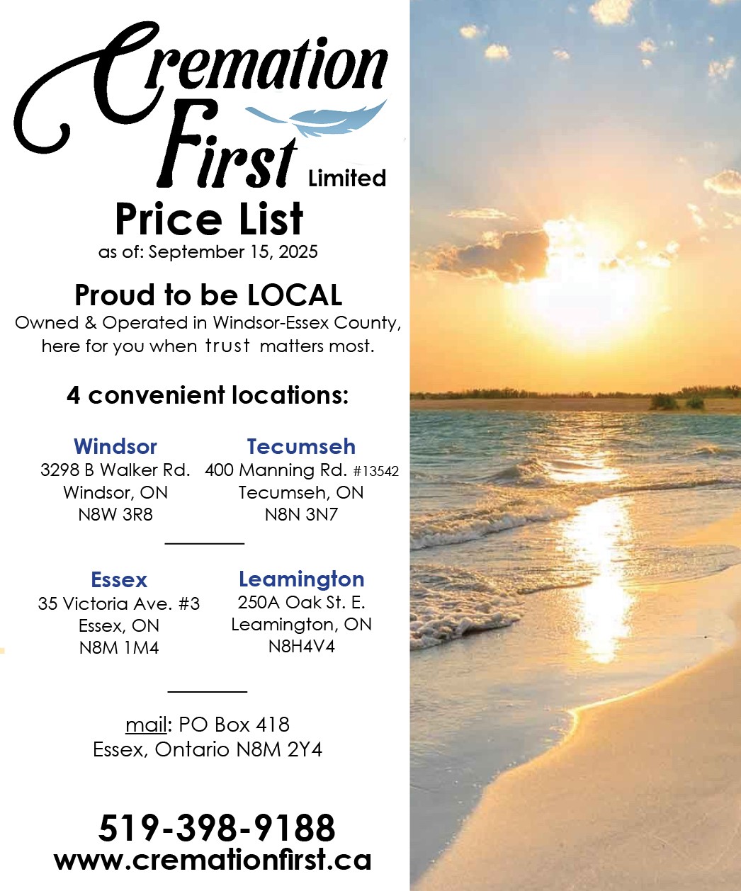 Cremation Pricing | Cremation First Limited
