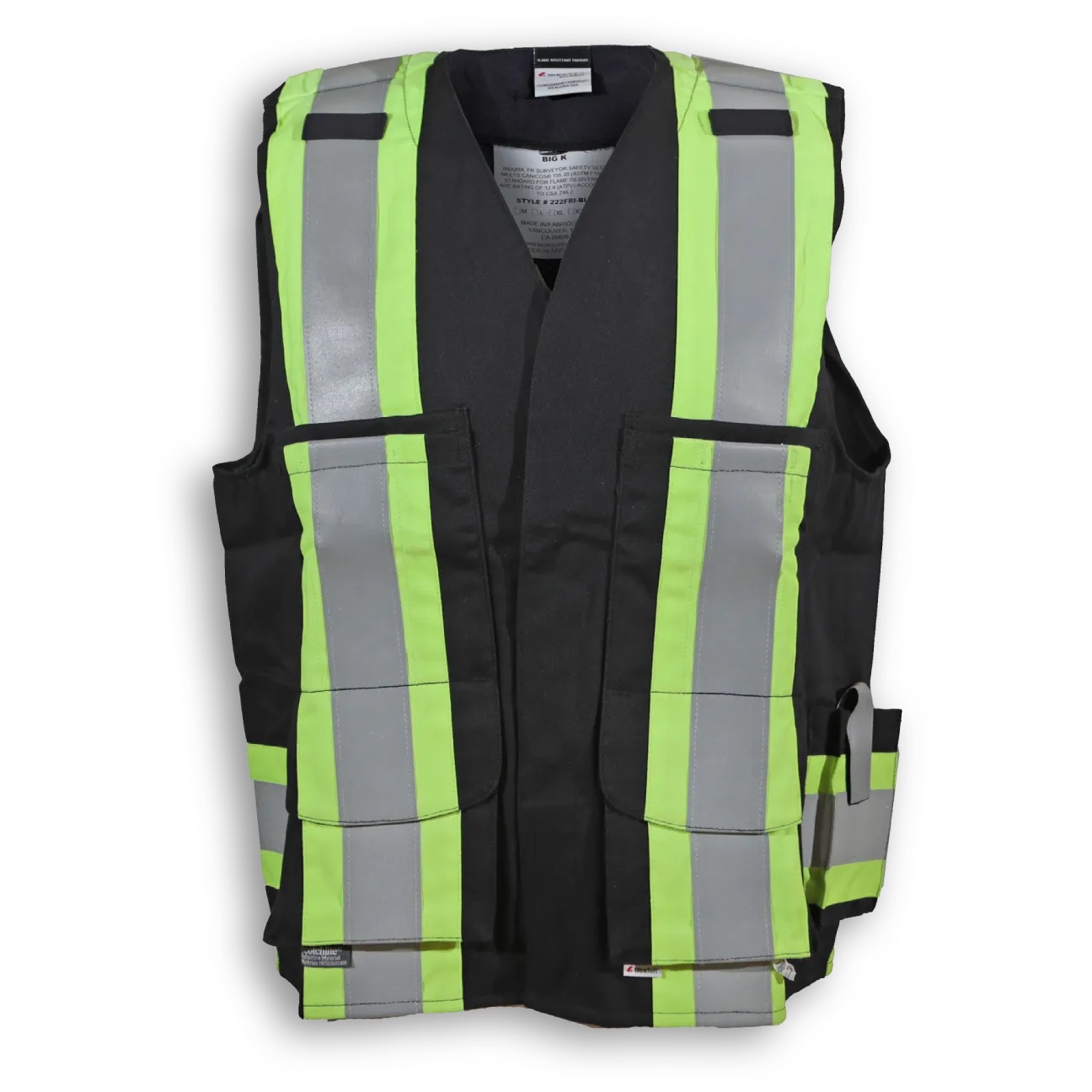 Custom Big K Indura Ultrasoft Supervisor Safety Vest - Coastal Reign