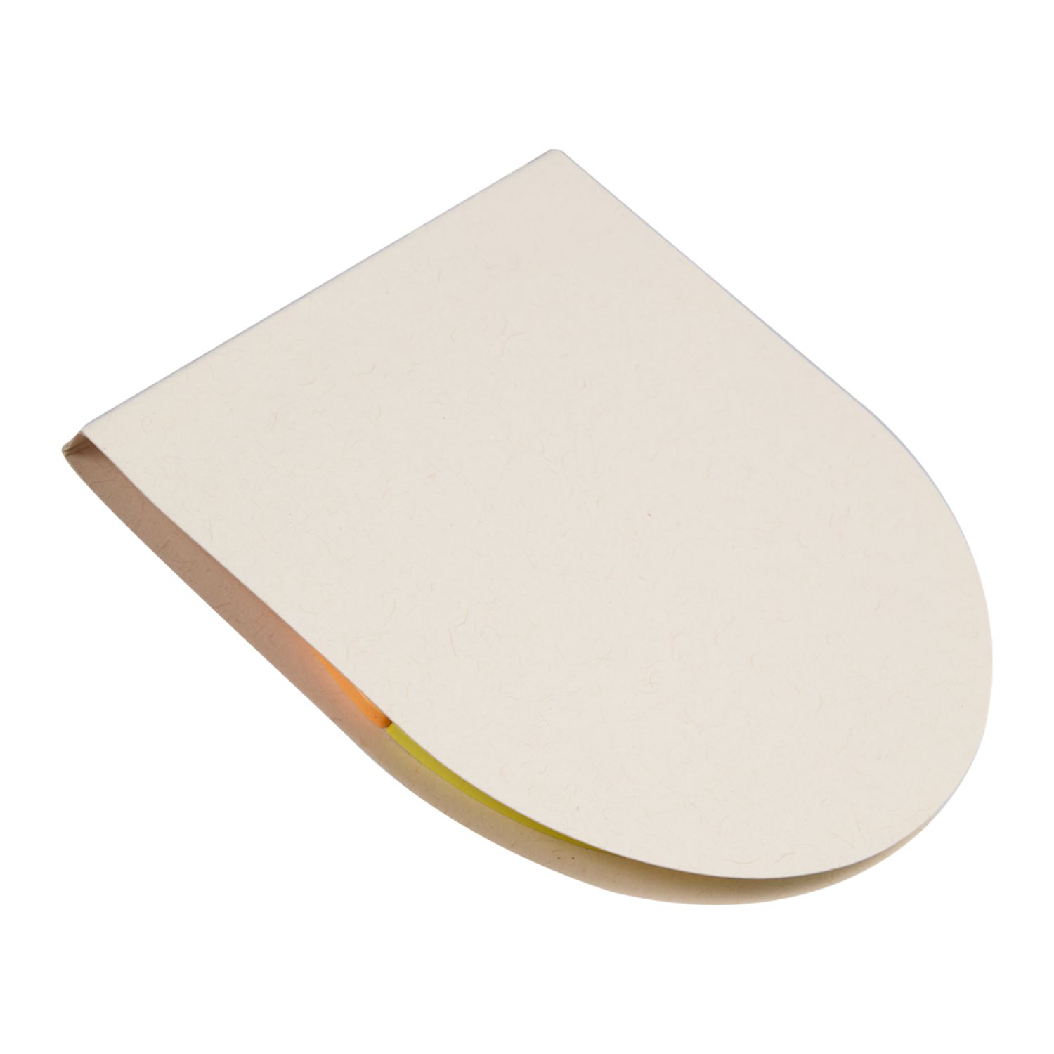 Custom Recycled Milk Carton Round Sticky Notes Pad - Coastal Reign