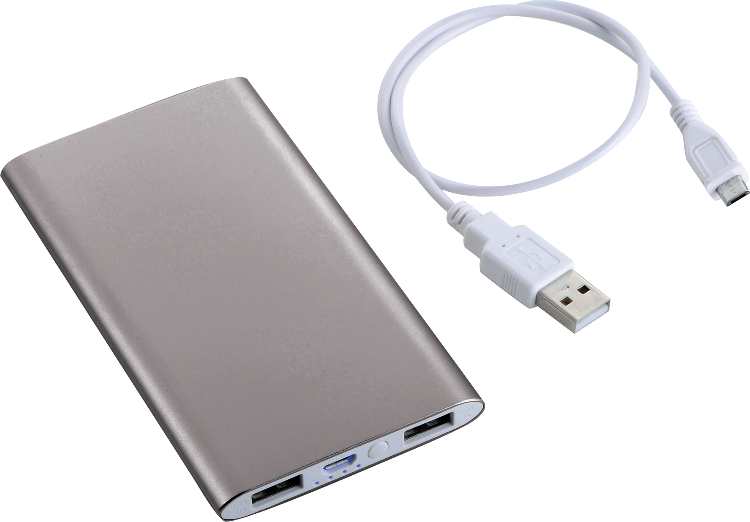 Custom Sleek Aluminum 4000 mAh Power Bank - Coastal Reign