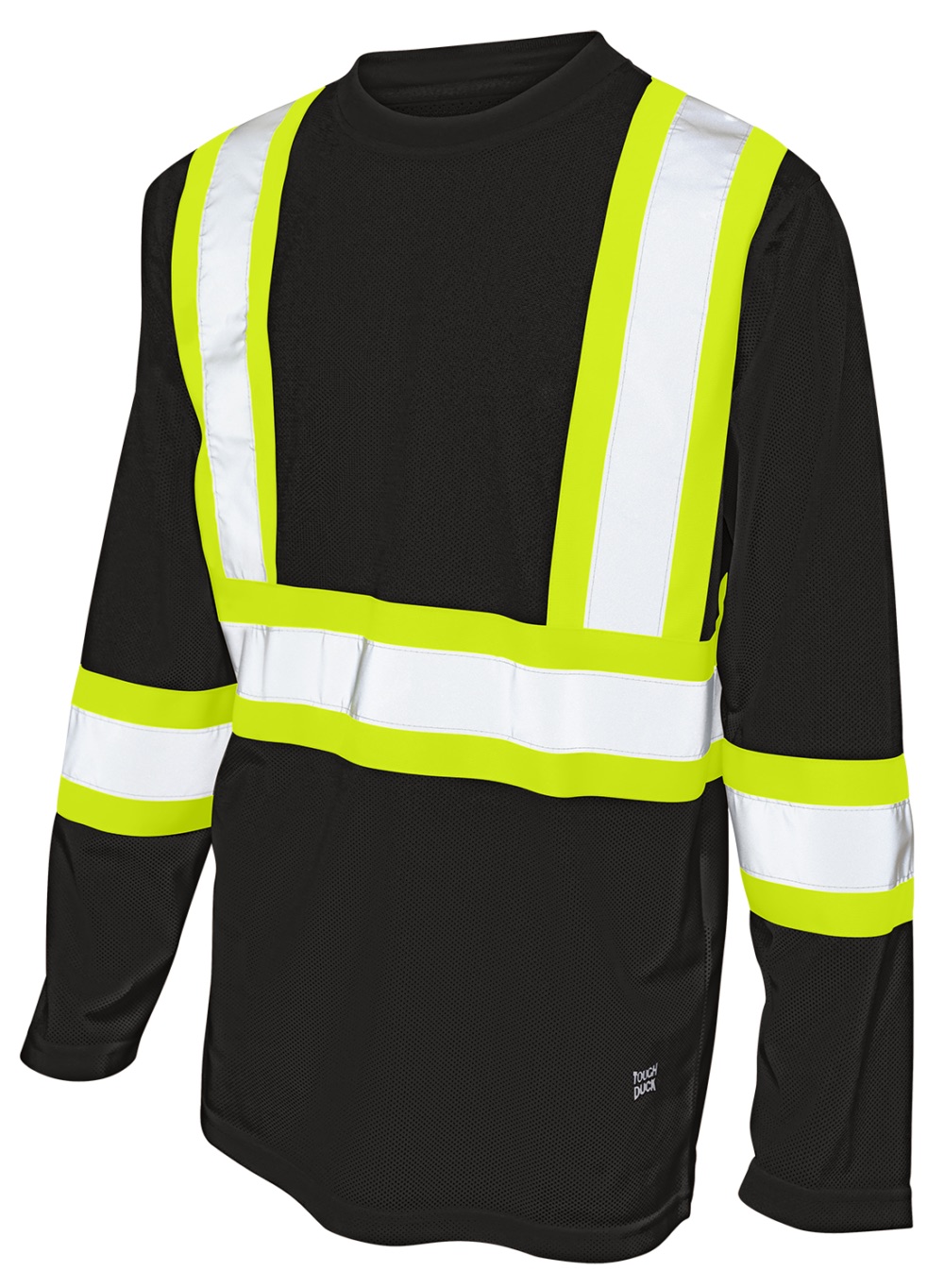Custom Tough Duck Micro Mesh Long Sleeve Safety TShirt - Coastal Reign