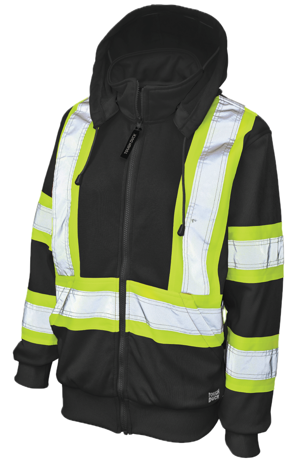 Custom Tough Duck Safety Womens Traffic Hoodie with Quick Release Hood ...