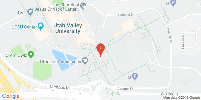Utah Valley University Campus Map