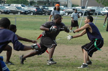 People Playing Flag Football