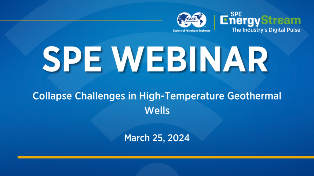 Events from March 25 – January 24 – SPE Energy Stream