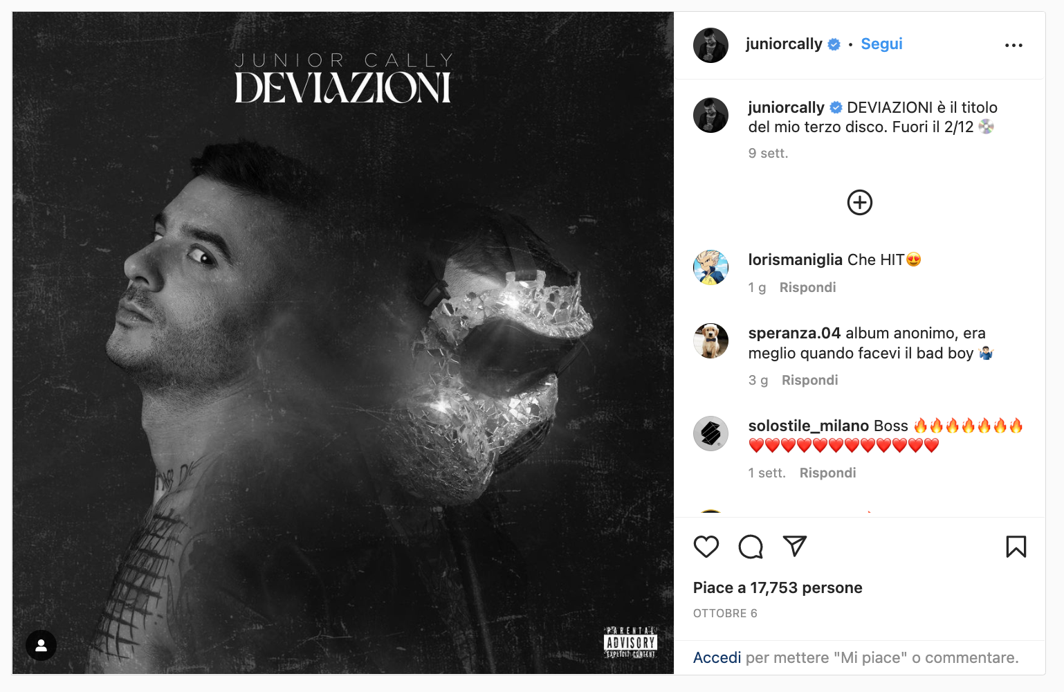 Junior Cally - Deviazioni Lyrics and Tracklist | Genius