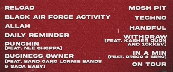 Teejayx6 - Black Air Force Activity: The Reload Lyrics and Tracklist ...