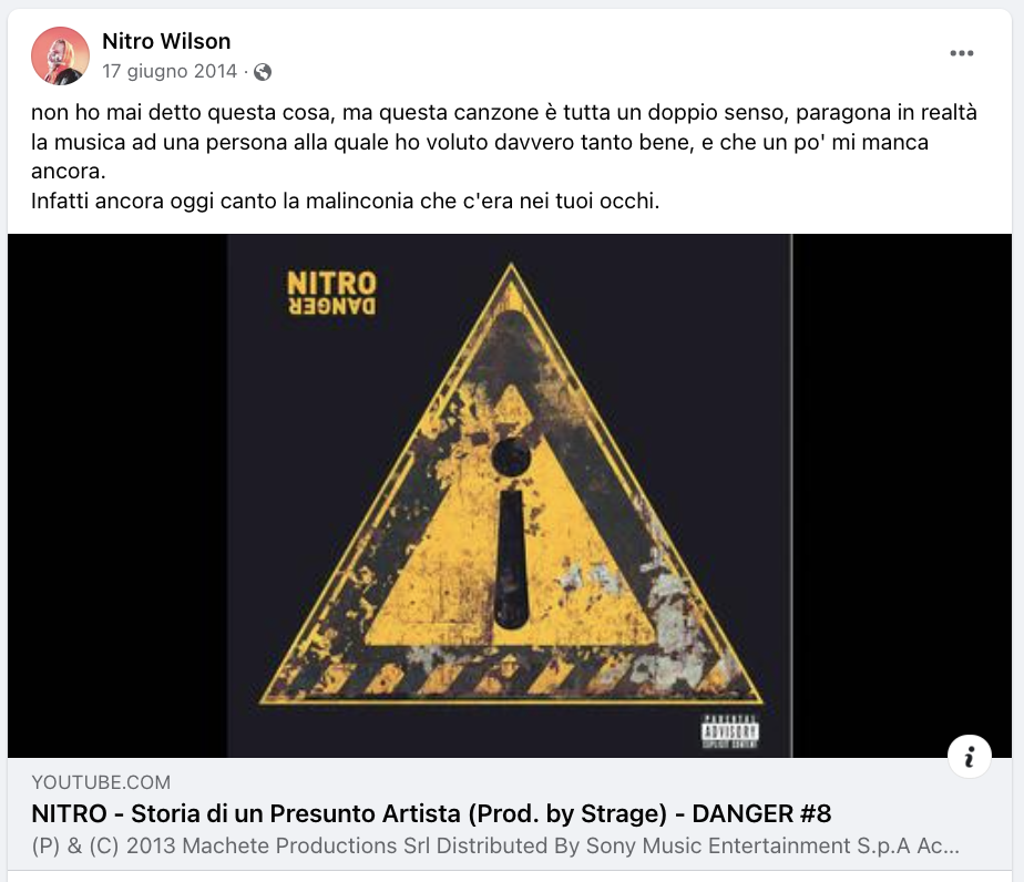 Nitro – Storia di un presunto artista Lyrics | Genius Lyrics