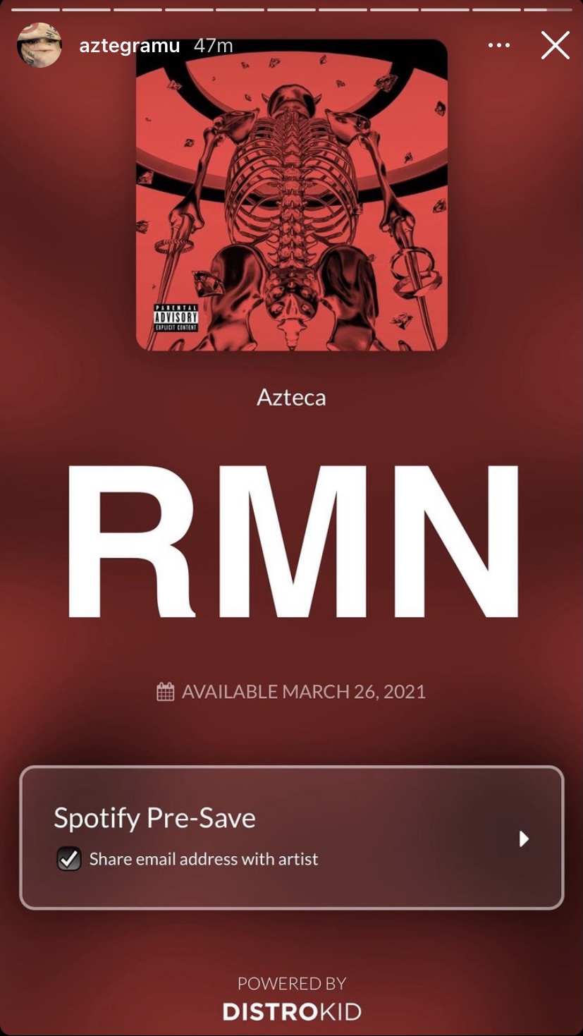 Azteca - RMN Lyrics and Tracklist | Genius