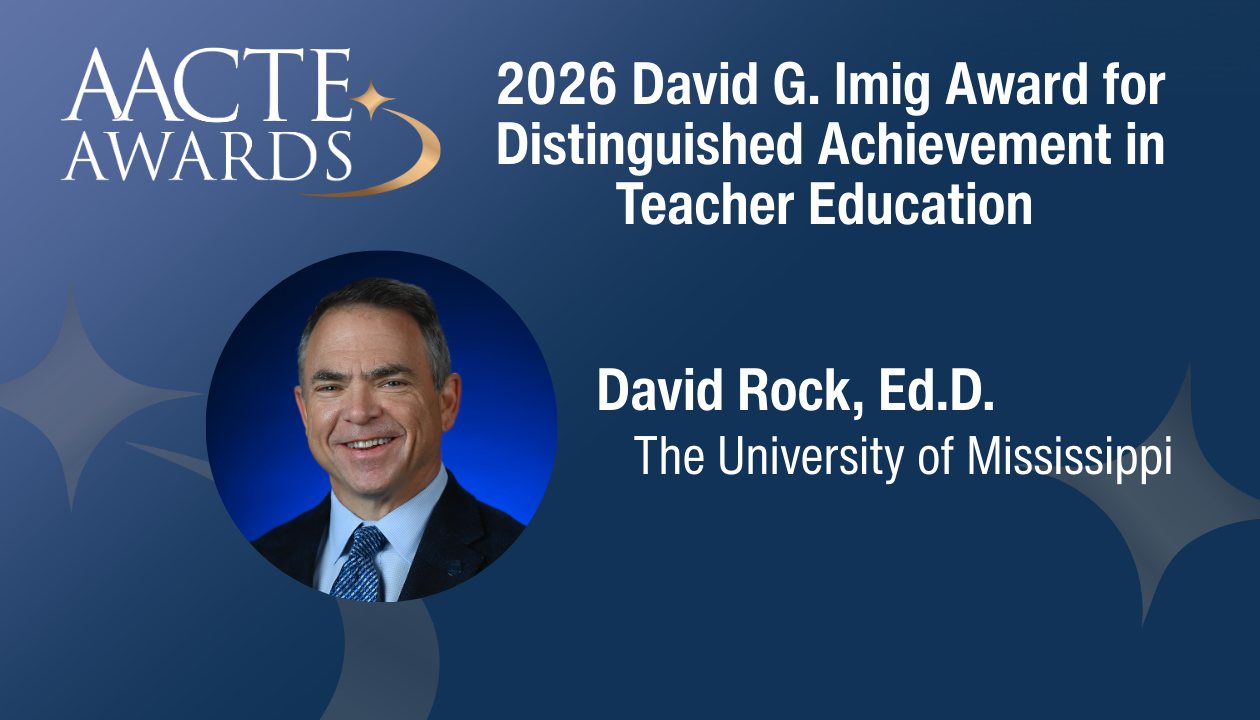 David Rock, The University of Mississippi, Named 2026 AACTE David G ...