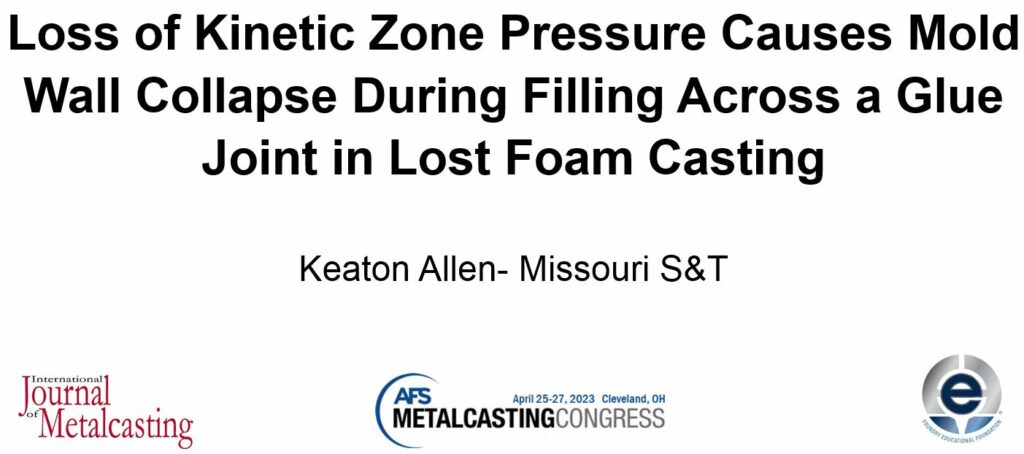 Loss of Kinetic Zone Pressure Causes Mold Wall Collapse During Filling ...