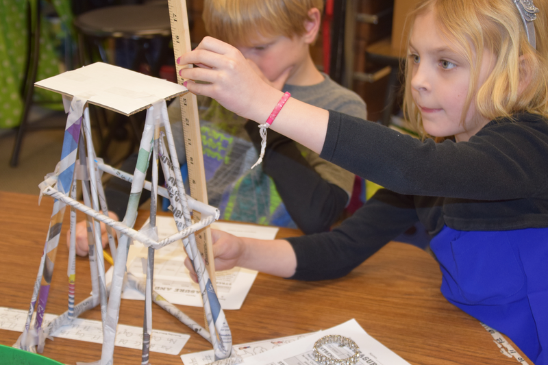 Second grade Lesson Build a Paper Tower Challenge (Part 3) Building and ...