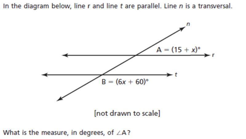 Eighth grade Lesson Practice transversals and blast from the past