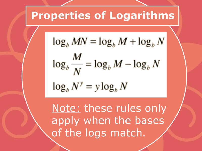 Log Rules Worksheet
