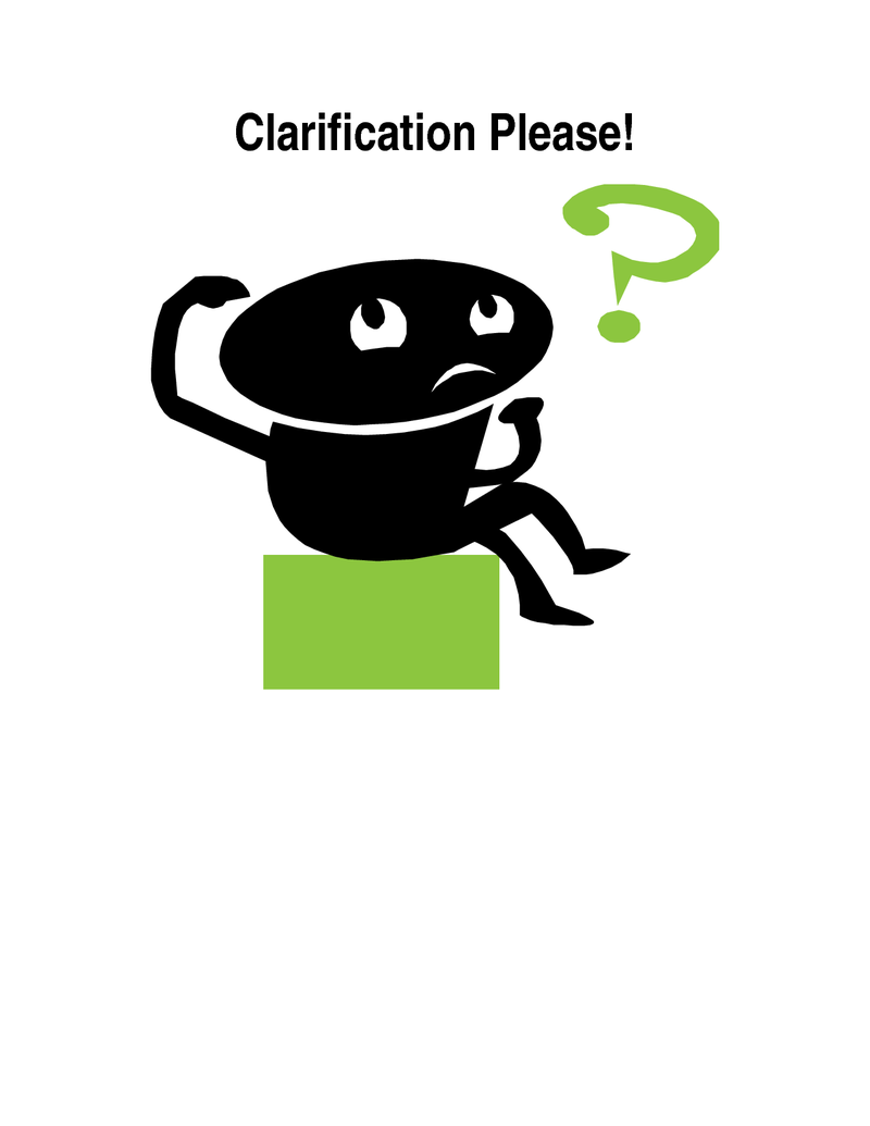 Third grade Lesson "Can I Get Some Clarification Please?" Clarifying ...