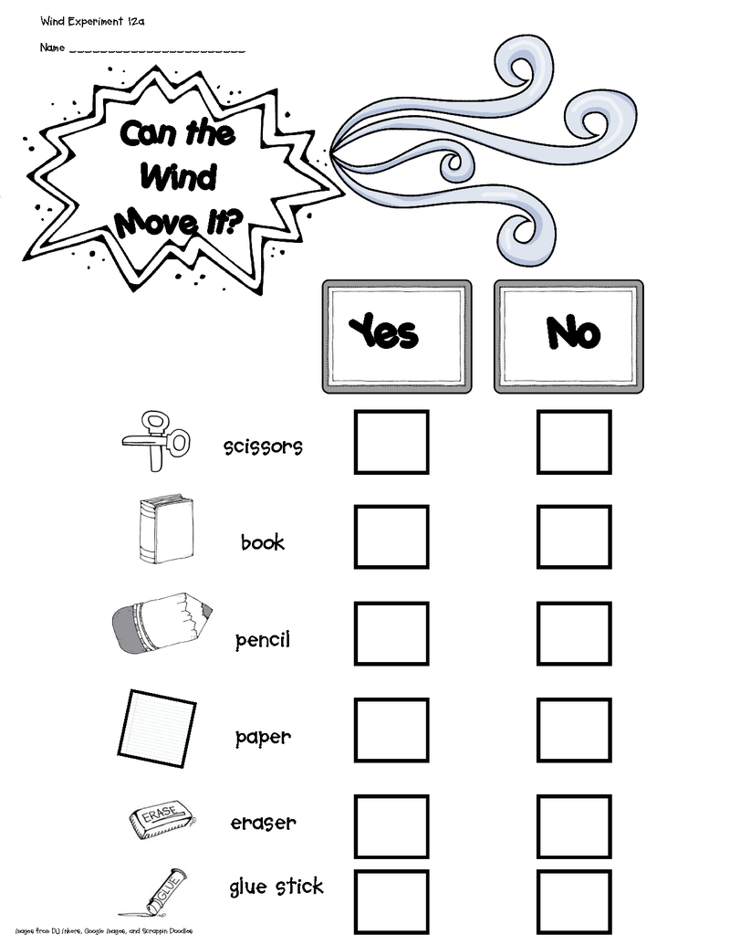 Wind Worksheets
