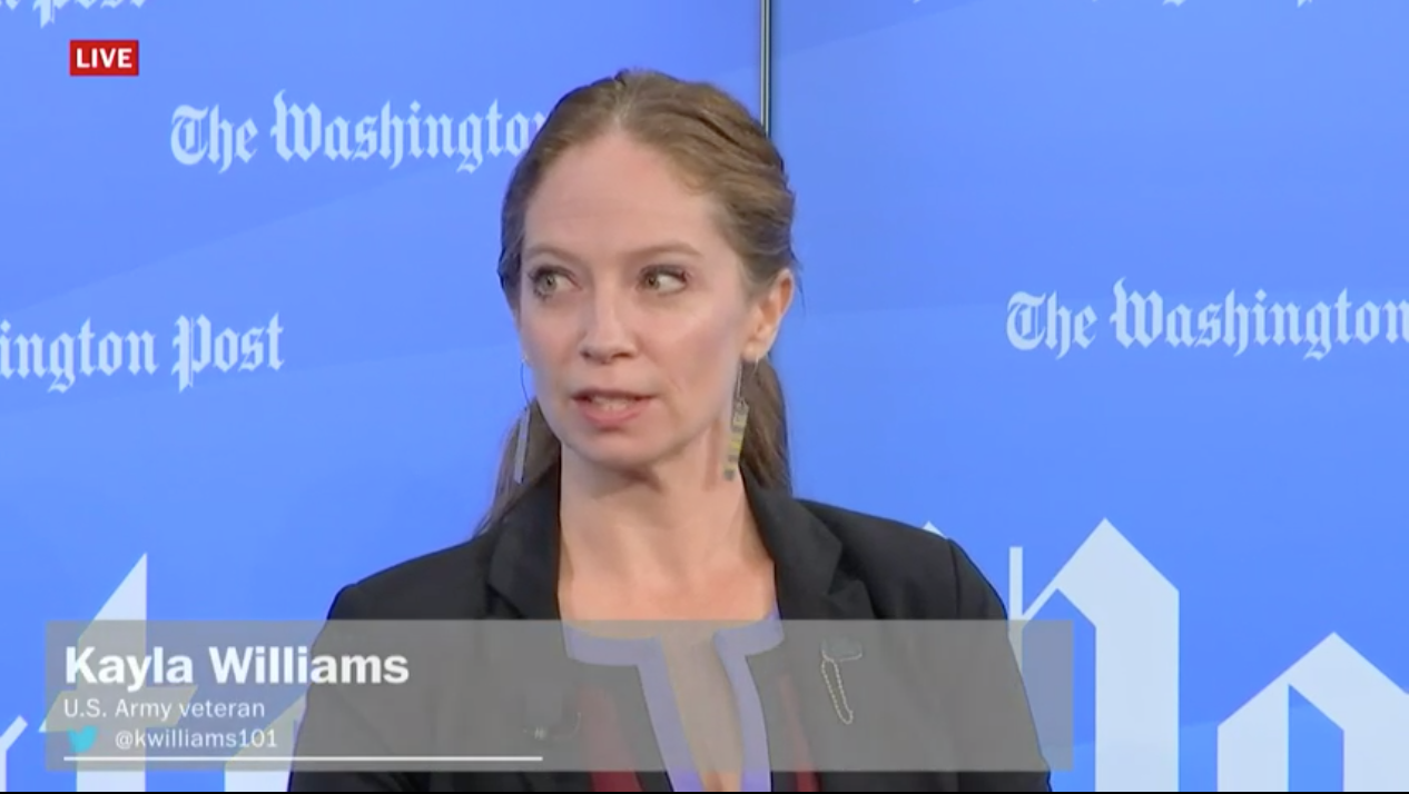Kayla Williams Discusses Veterans Issues on Washington Post Live ...