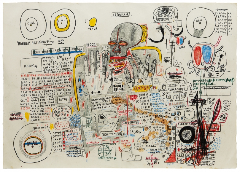 Jean-Michel Basquiat Drawing - Work from the Schorr Family Collection ...