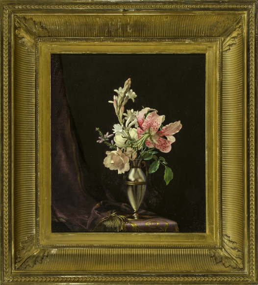 Martin Johnson Heade (1819–1904) - Still Life with Flowers in a Vase ...