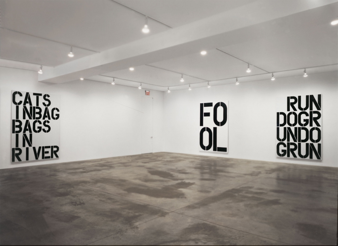 - Christopher Wool - Exhibitions - Luhring Augustine