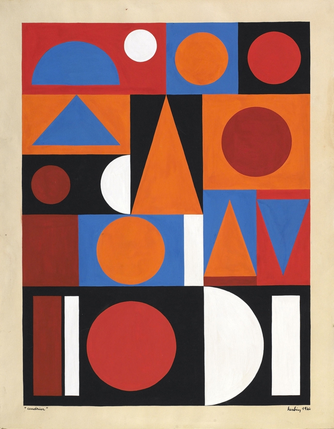- Auguste Herbin Geometric Abstraction: Works on Paper 1938-59 - Exhibitions - Jill Newhouse Gallery