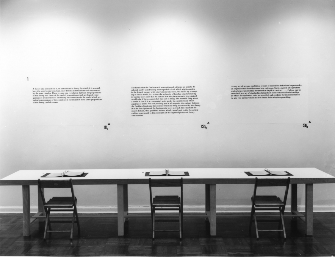 The Eighth Investigation, Proposition Three - Joseph Kosuth - Exhibitions - Castelli Gallery