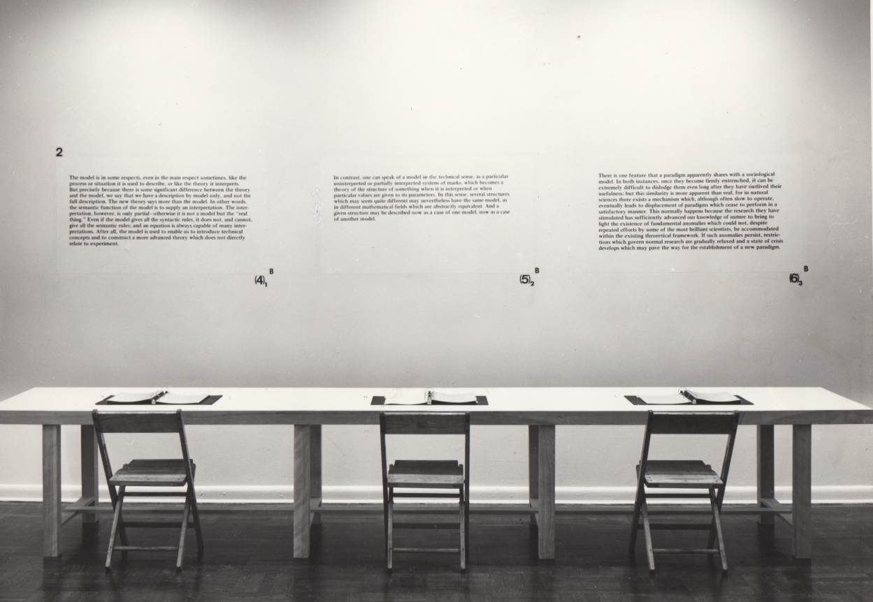 The Ninth Investigation, Proposition One - Joseph Kosuth - Exhibitions - Castelli Gallery