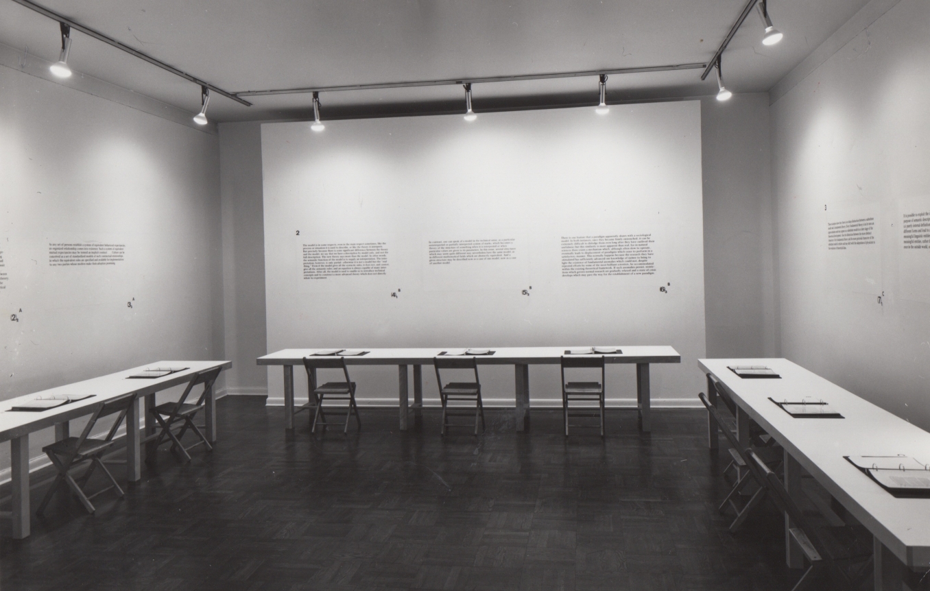 The Ninth Investigation, Proposition One - Joseph Kosuth - Exhibitions ...