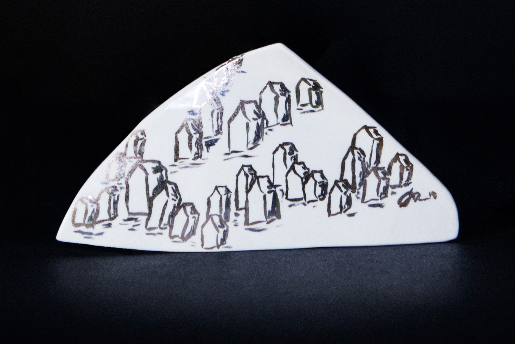 Luster Drawings - Metal Drawings on Porcelain - Work - Stephanie Imbeau