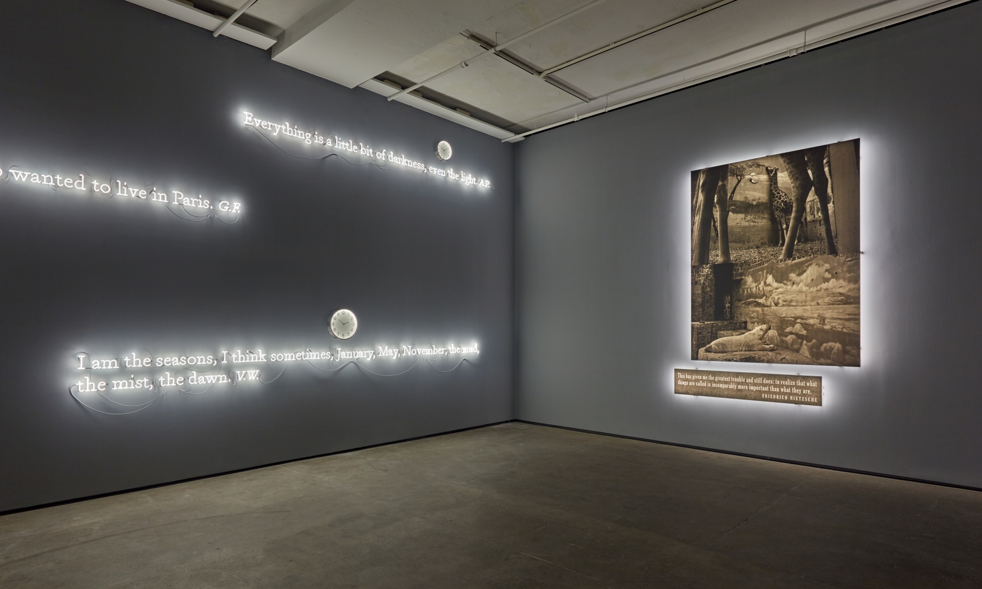 'Existential Time' - Joseph Kosuth - Exhibitions - Sean Kelly Gallery