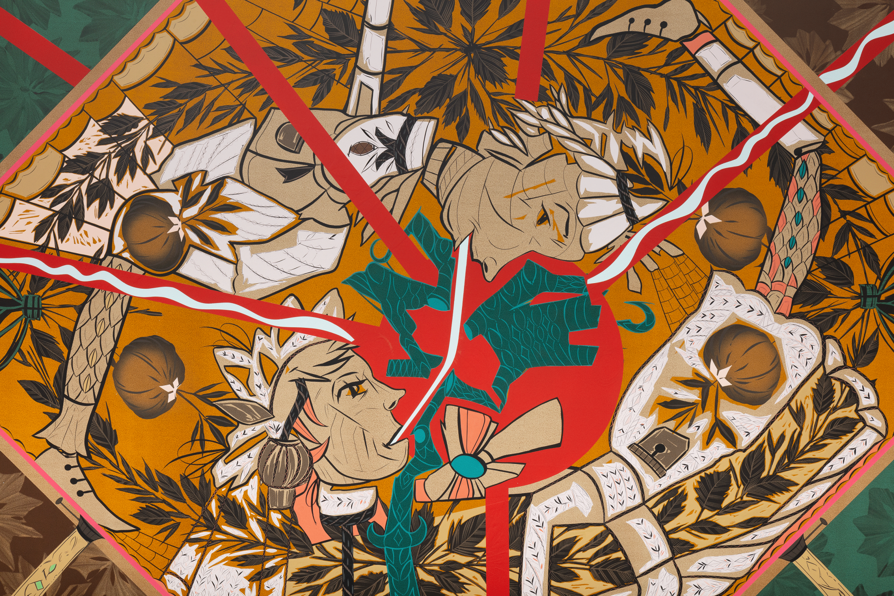 Found Buried - Lari Pittman - Exhibitions - Lehmann Maupin