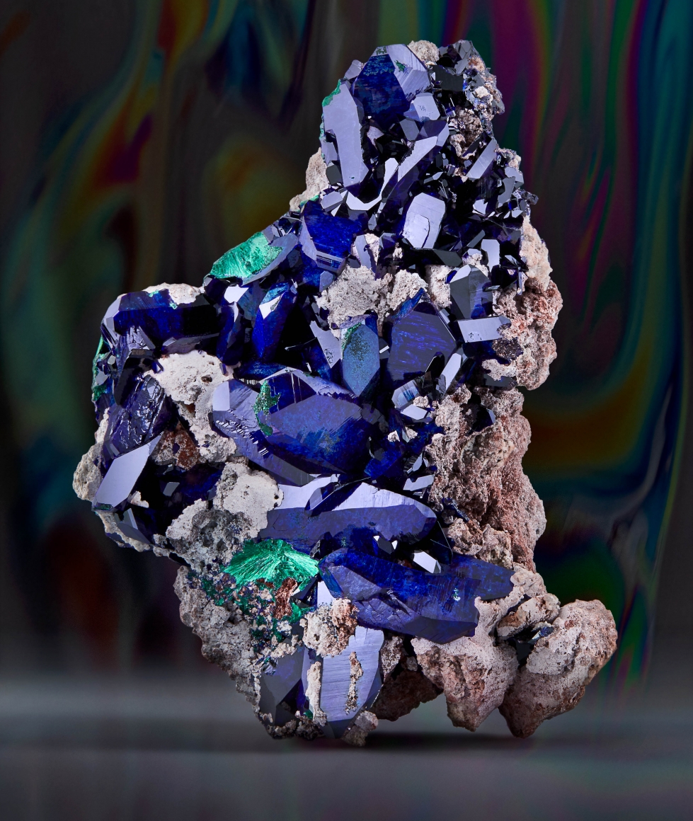 Azurite - Minerals Exhibited - Wilensky Exquisite Minerals