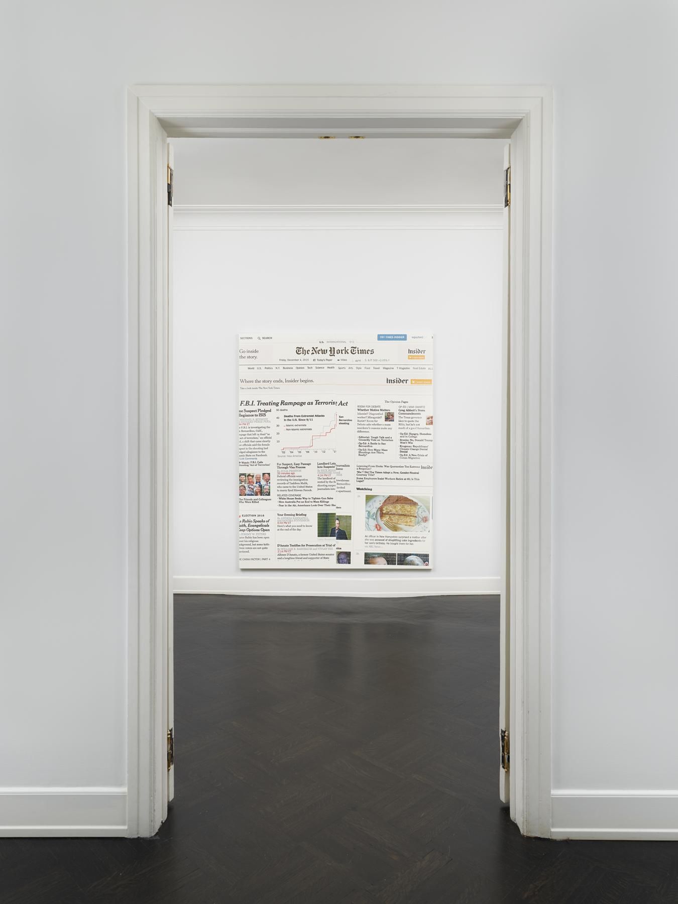 Wade Guyton - The New York Times Paintings: November – December 2015 ...