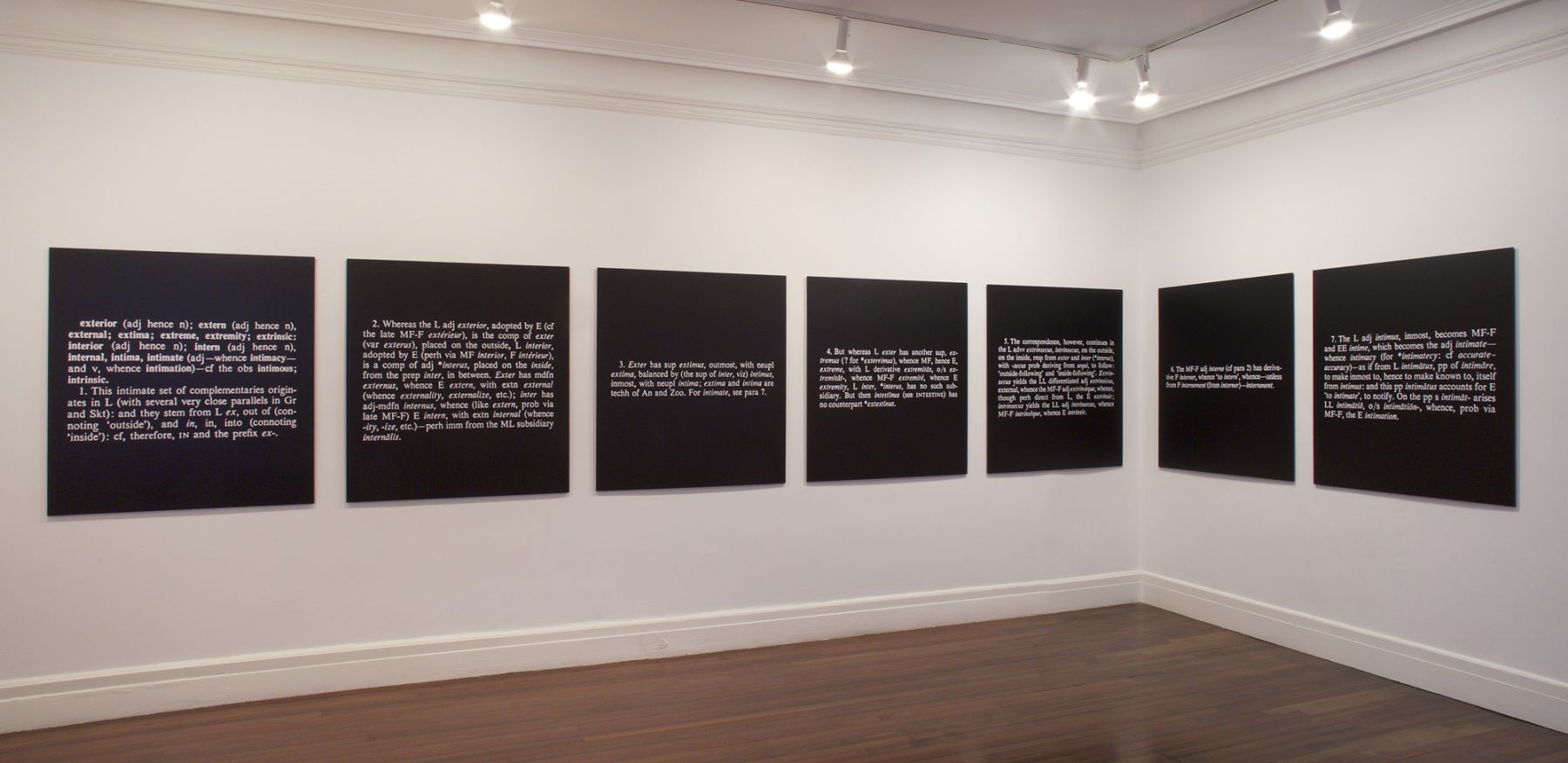 Joseph Kosuth - Made at Conception - Exhibitions - Castelli Gallery