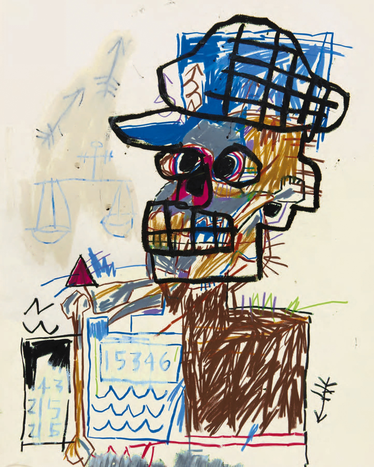 Work from the Schorr Family Collection - Jean-Michel Basquiat Drawing ...