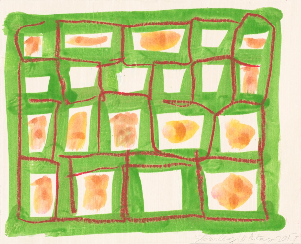 - Small Monotypes - Series - Two Palms