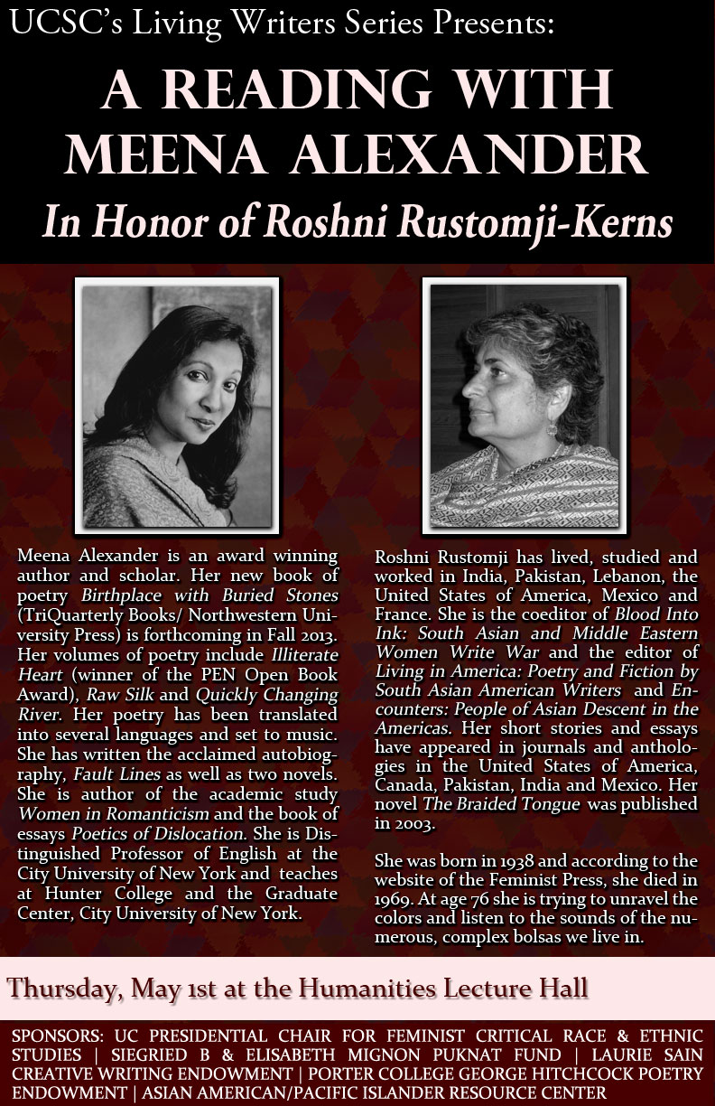 Meena-Alexander-Reading-May-1-Revised - Meena Alexander | Meena Alexander